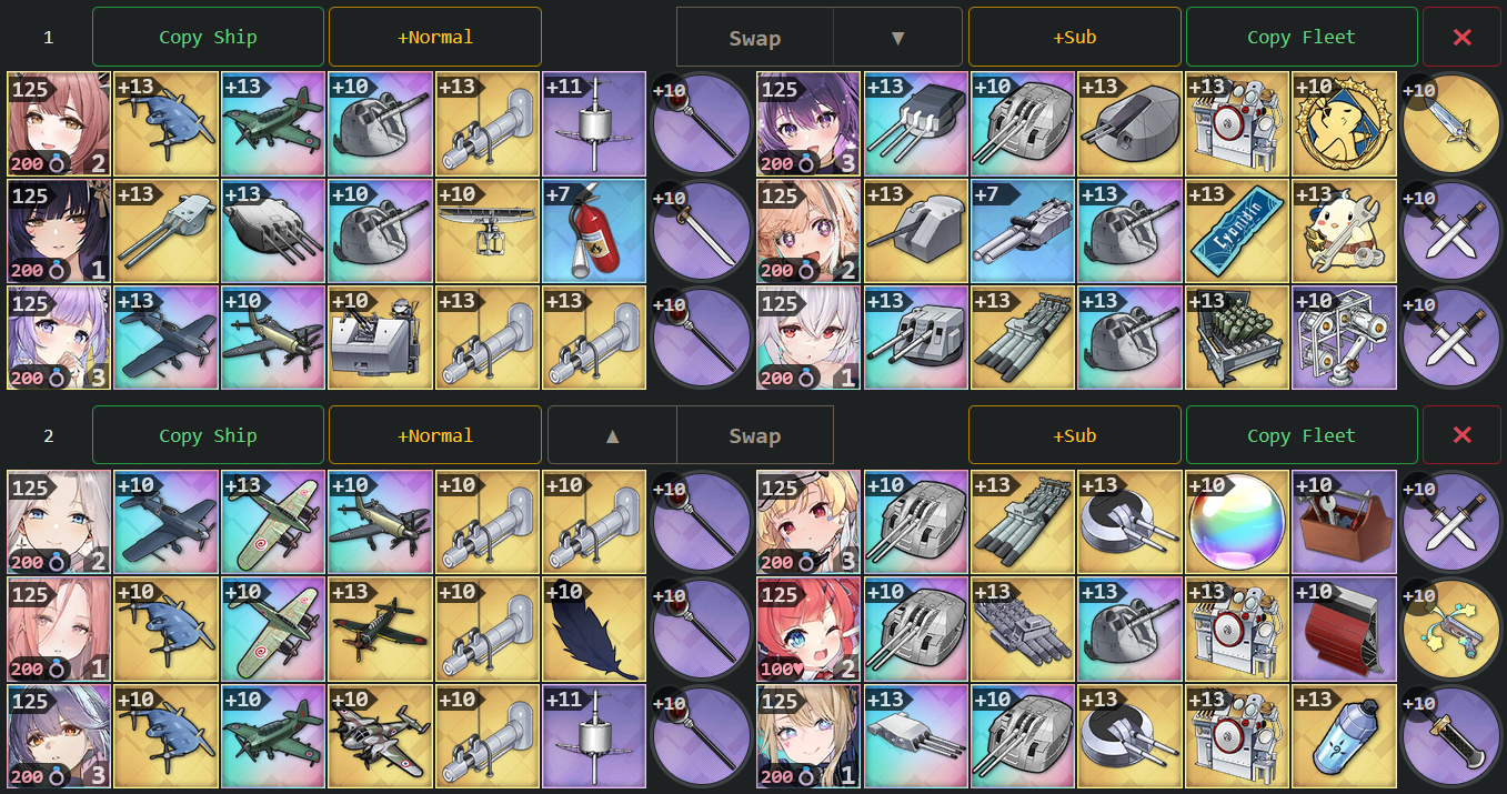 Azur Lane Guides: Chapter 16 Fleets